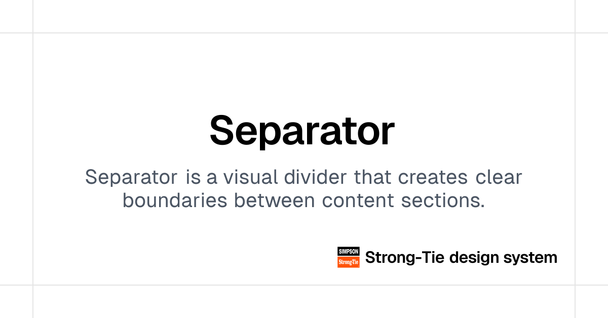 Separator | React Components & Templates